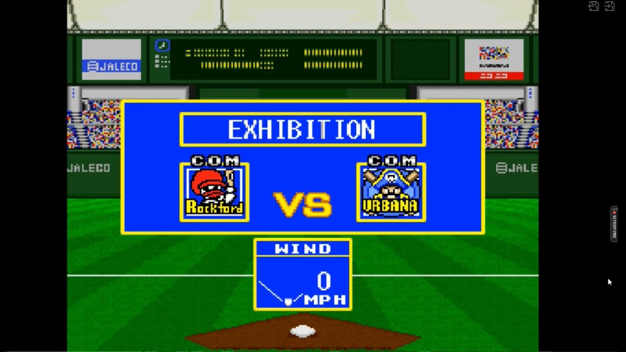 Super Bases Loaded II (SNES) The Battle For Illinois Semifinals Game 3 ...