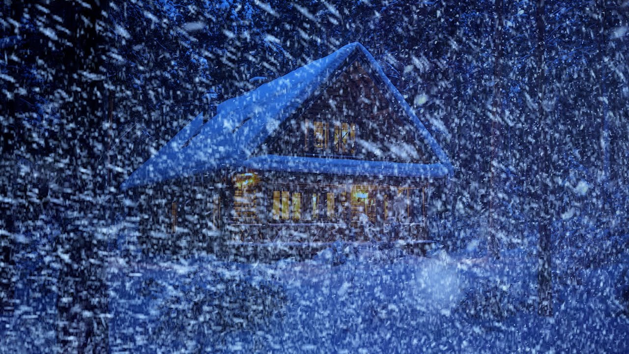 Heavy Blizzard & Blasting Wind Sounds for Deep Sleep | Blizzard Storm ...