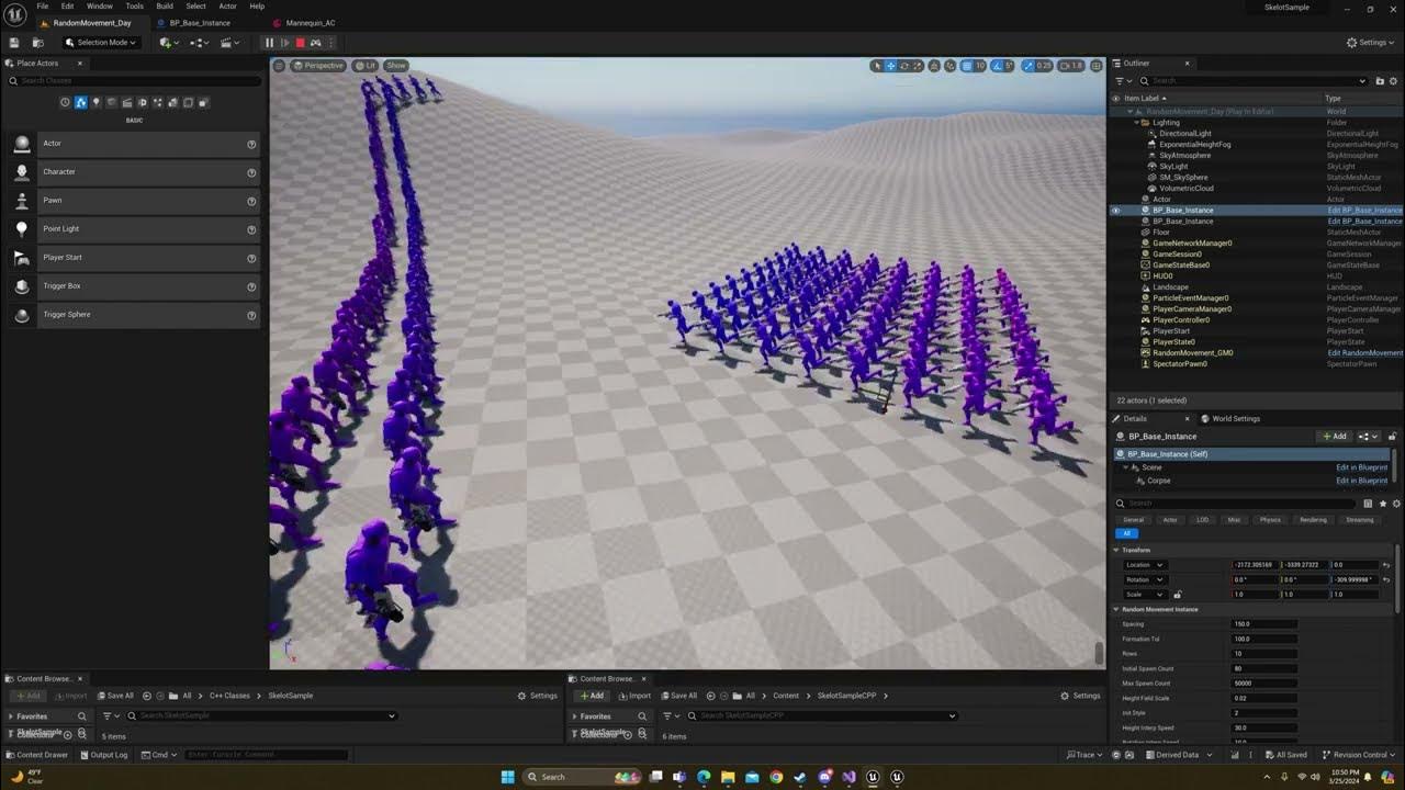 Unreal Engine 5 RTS Test 160 Units In Formation - YouTube