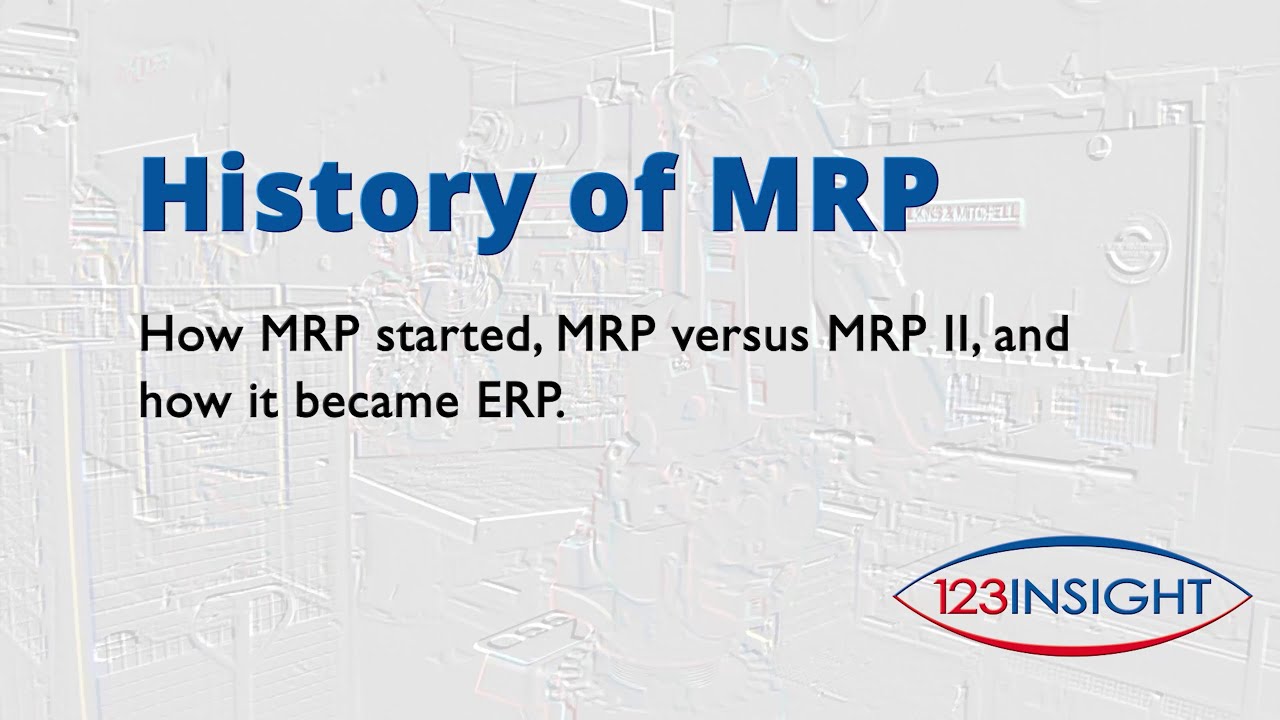 A history of MRP - YouTube
