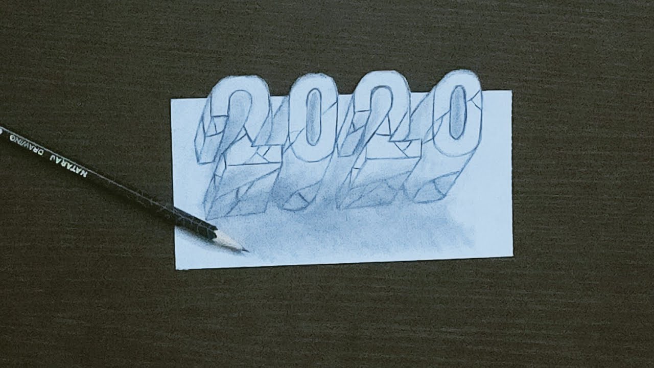 how to drawing 2020 - YouTube