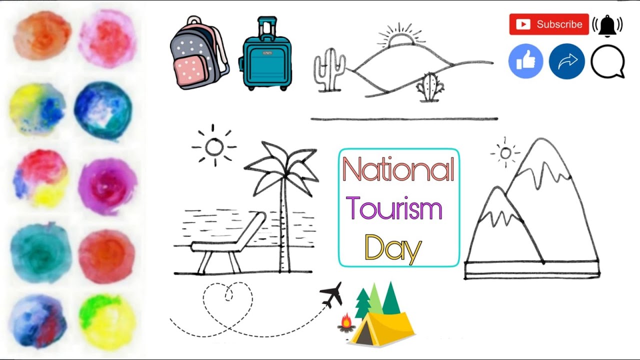 National Tourism Day Drawing | Easy & Simple Drawing of National ...
