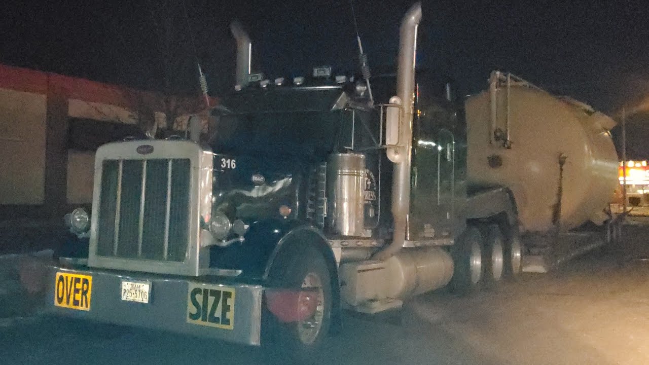 Big Ass Freight - Oversize Load on Volvo Tractor Trailer & Flatbed ~ Classic 379 Peterbilt Big ...