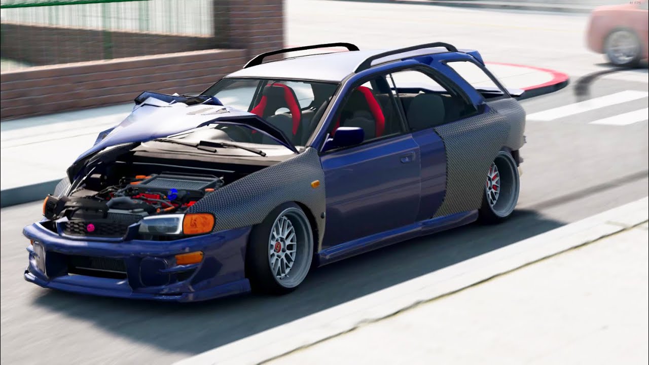 Drifting a Subaru to the Limit | BeamNG 4K Ultra Graphics - YouTube