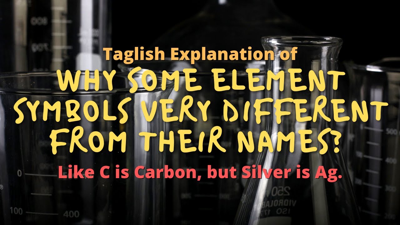 Why some element symbols very different from their names? - YouTube