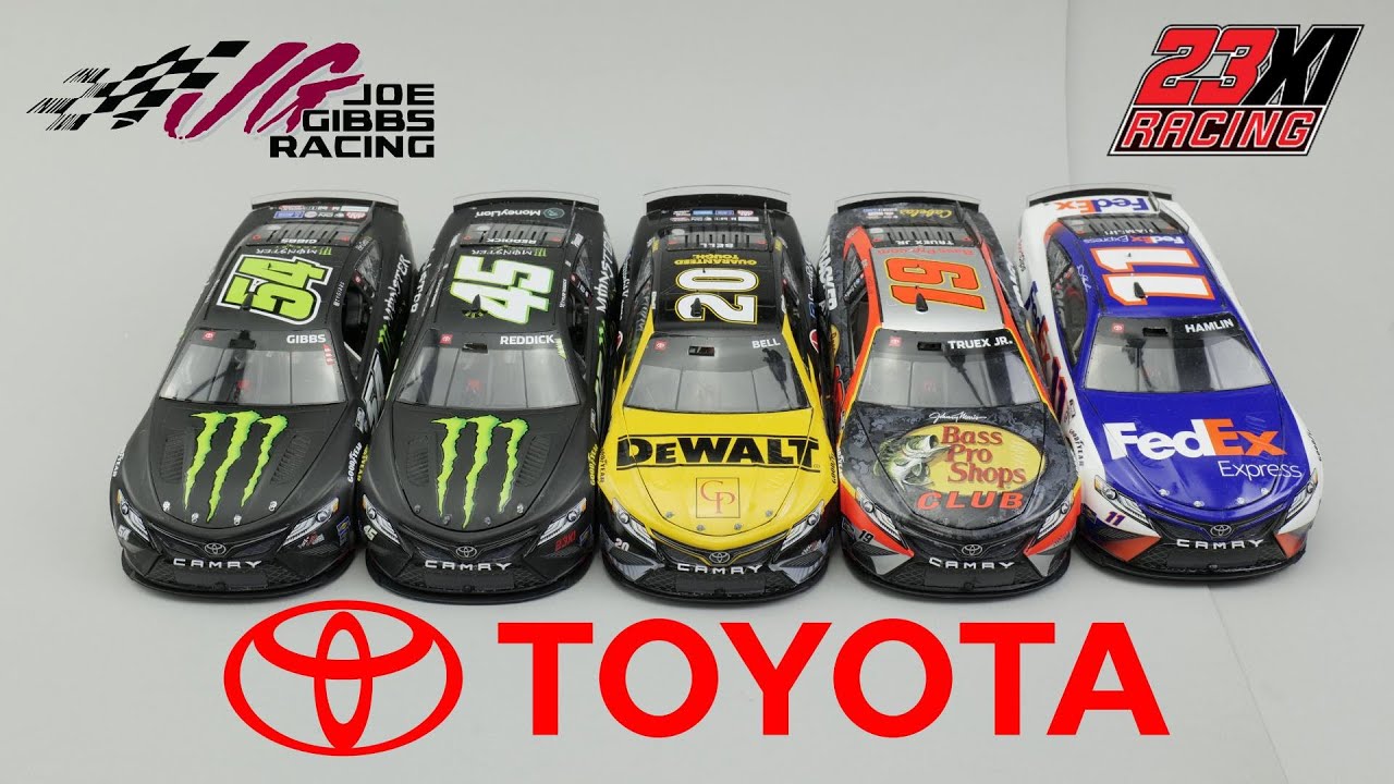 Build Review | Salvino's JR Models Joe Gibbs/2311 Racing Toyota's - YouTube