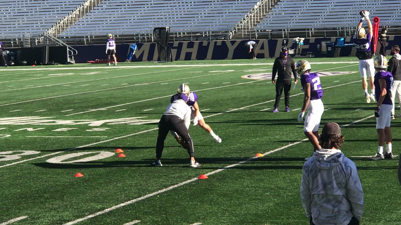 UW spring football running backs - YouTube
