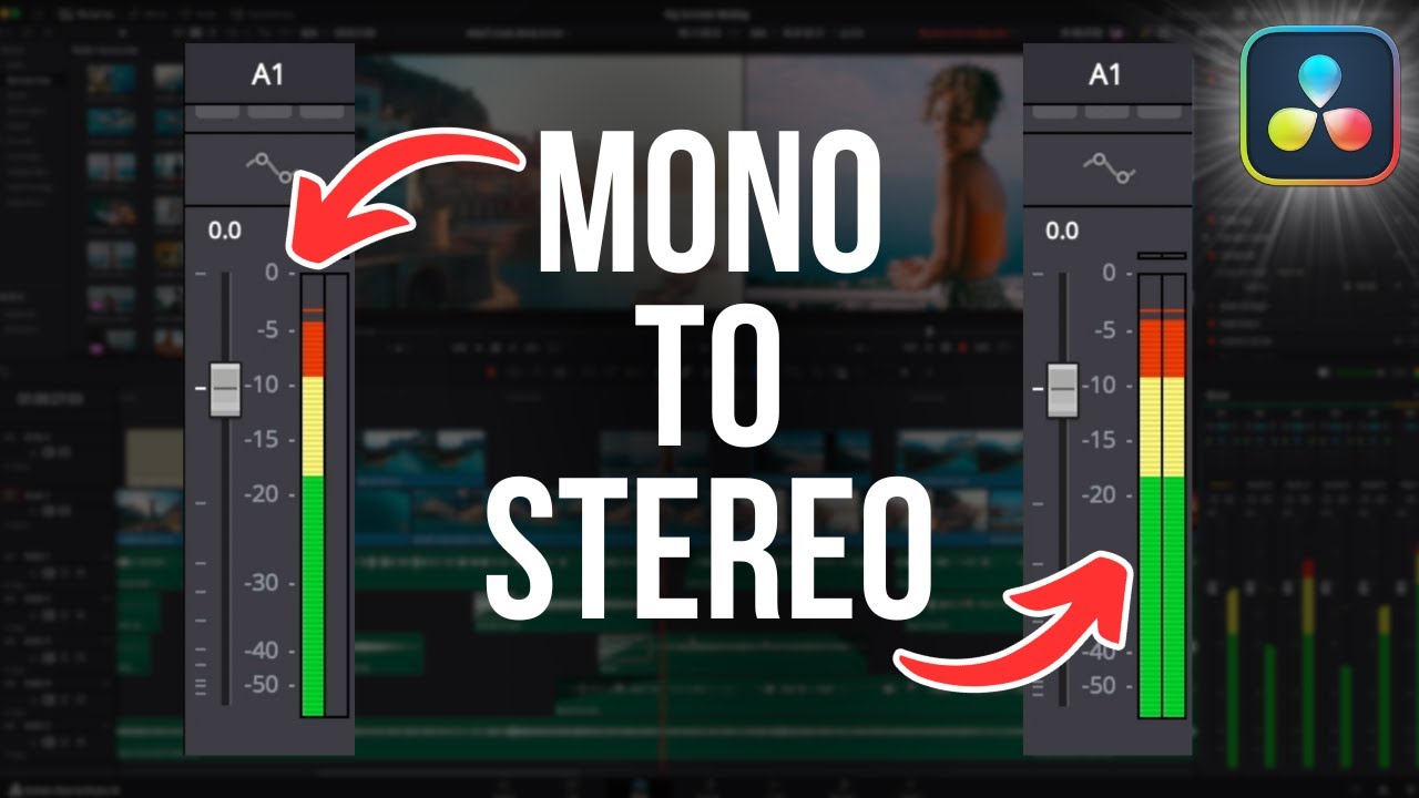 How To Change Audio From Mono To Stereo In DaVinci Resolve - YouTube