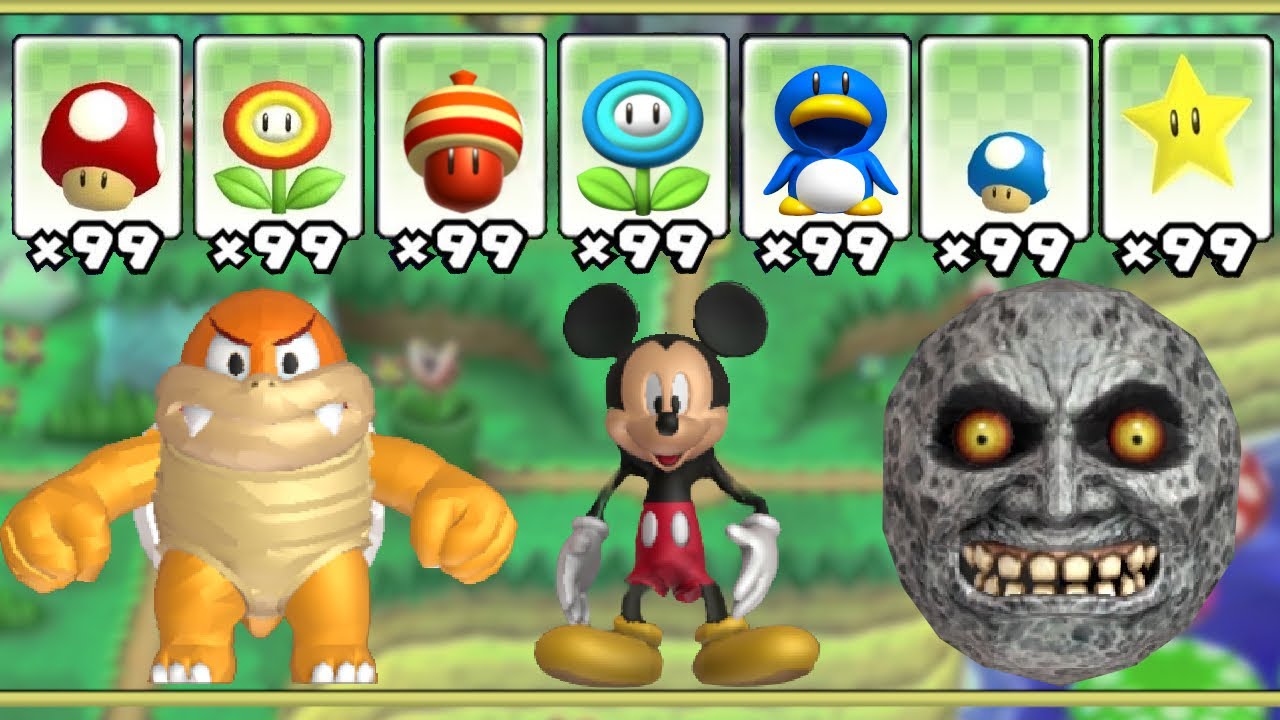 What happens when Different Characters uses Mario's Power-Ups? - YouTube