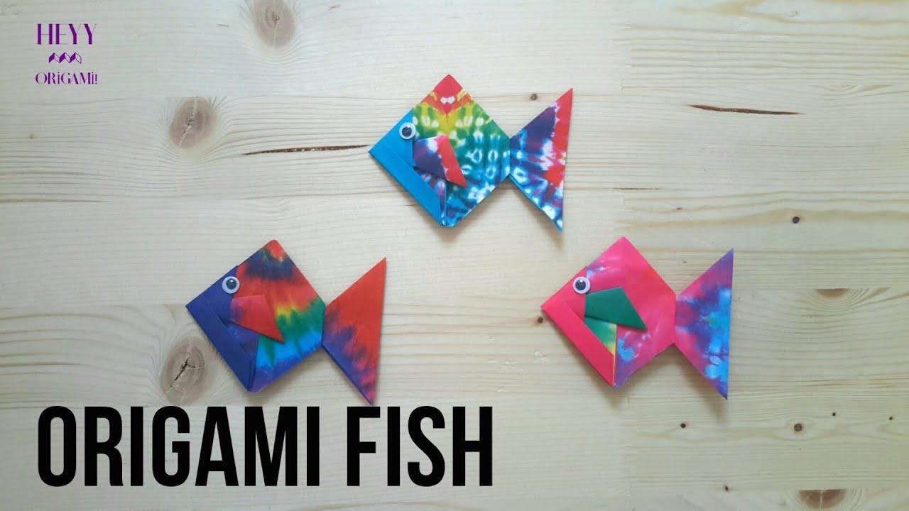 Origami Kirigami Fish Tutorial - YouTube