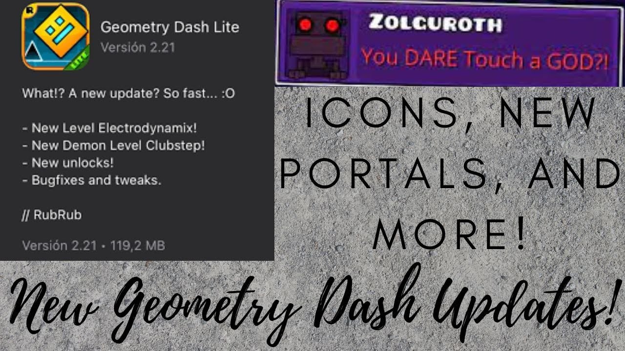 NEW GEOMETRY DASH UPDATES! Going Over the New GD Lite, GD Meltdown, and ...