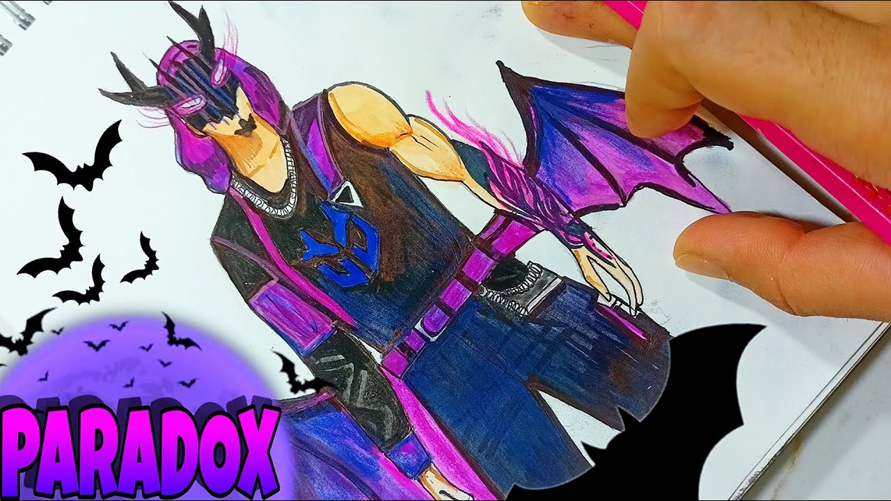 1 MIN FREE FIRE DRAWING || PARADOX BUNDLE DRAWING || FREE FIRE DRAWING ...