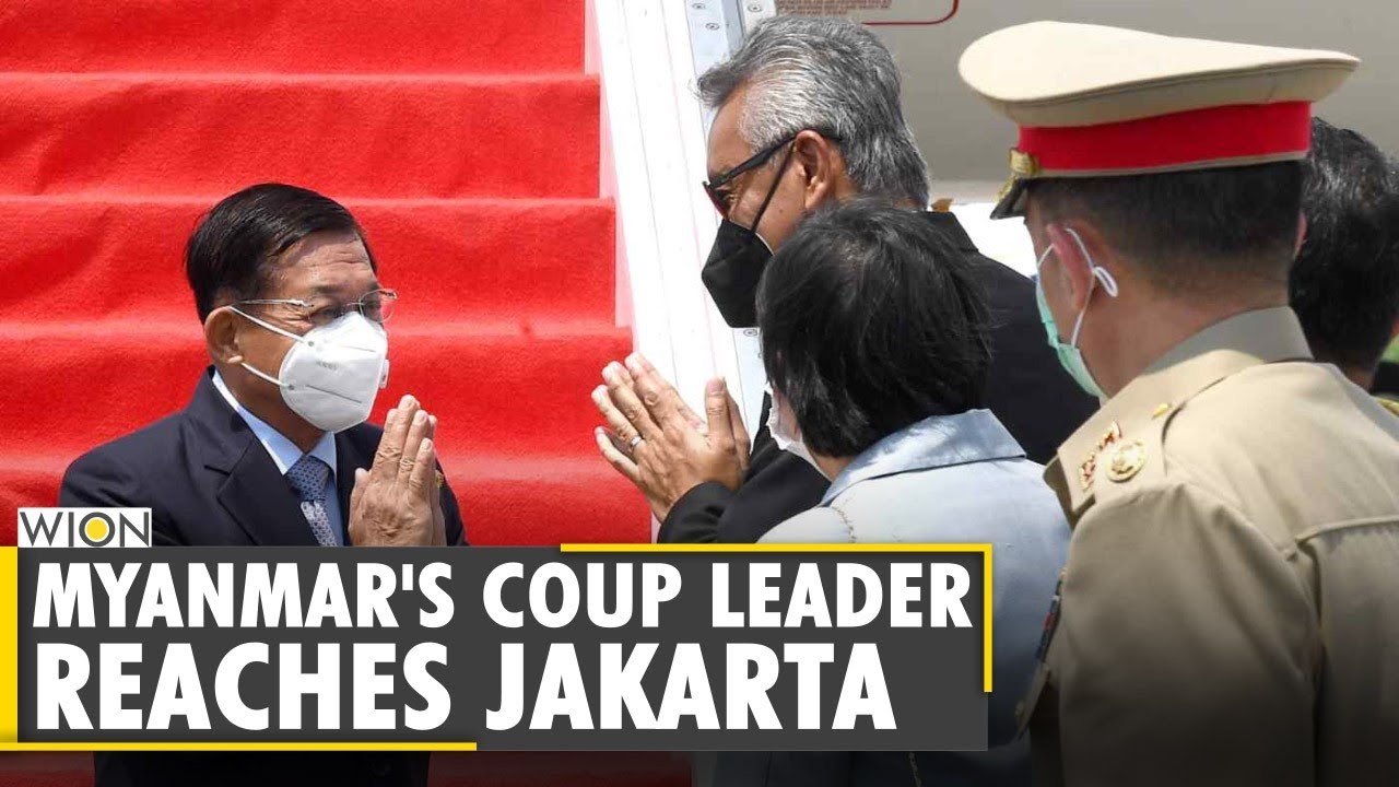 Myanmar's military junta leader arrives in Jakarta for ASEAN summit ...