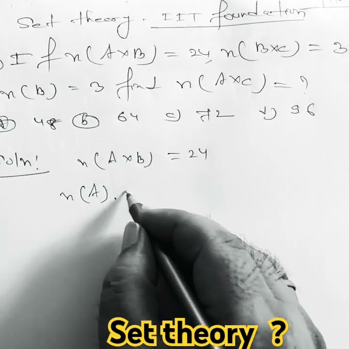 Set theory problem || IIT MATHS CLASSES BY PANKAJ SIR - YouTube