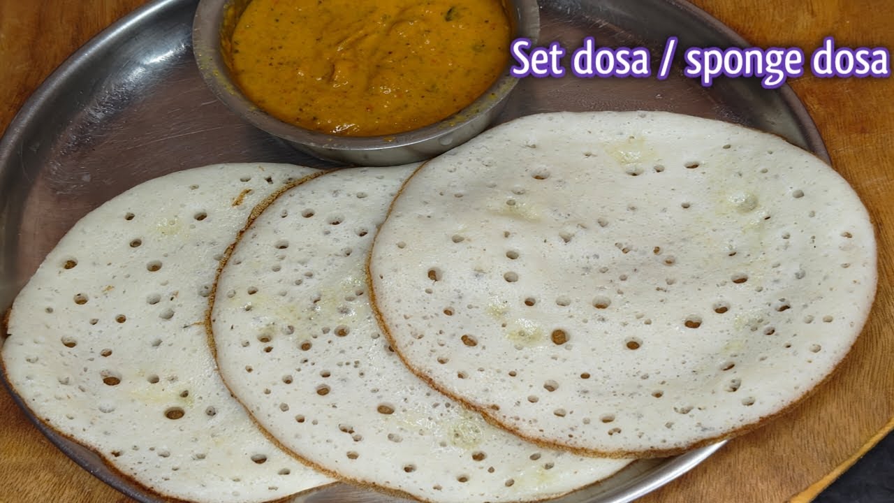 👉 Sponge dosa - soft setdosa recipe👌- easy to prepare - YouTube