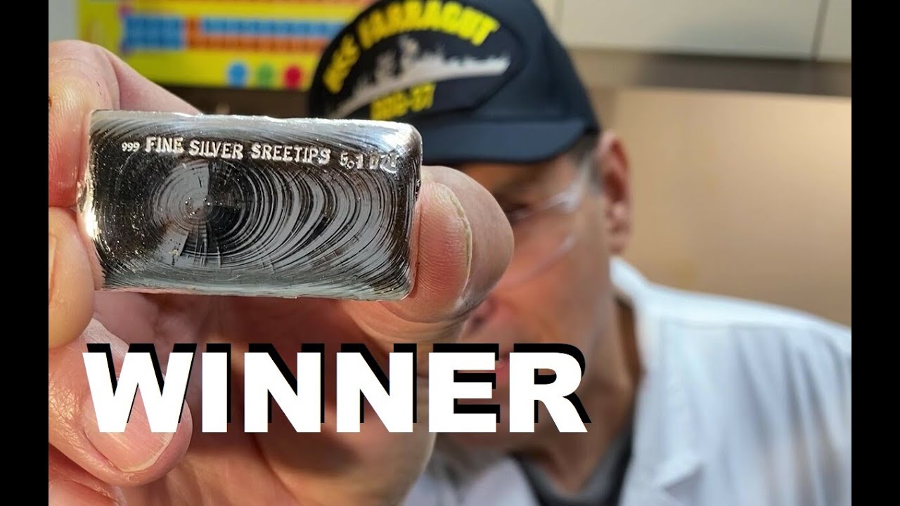 Hand Poured Pure Silver Bar WINNER - YouTube