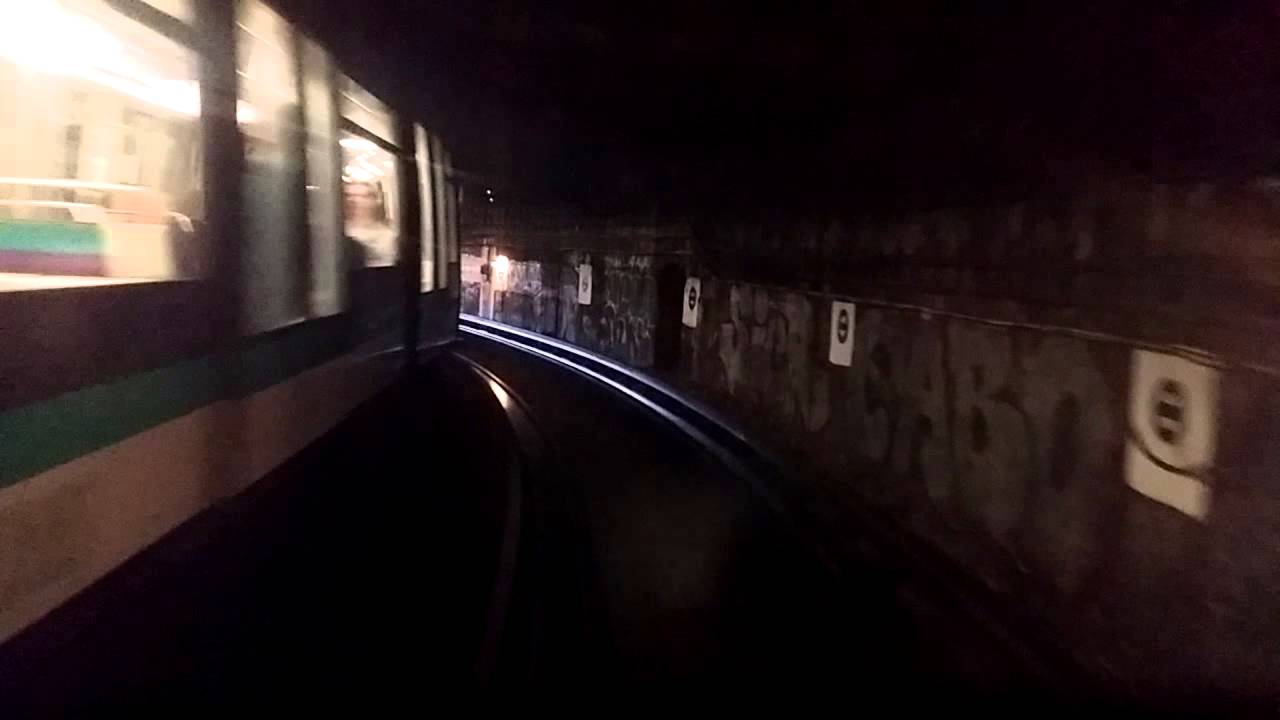 Trayecto del metro de París - Línea 1 entre las estaciones "Saint Paul ...