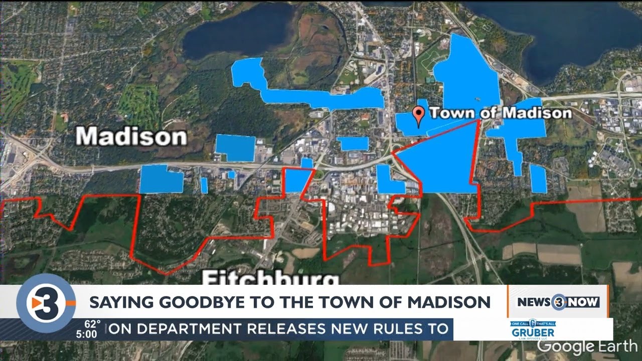 Town of Madison absorbed by cities of Madison, Fitchburg - YouTube