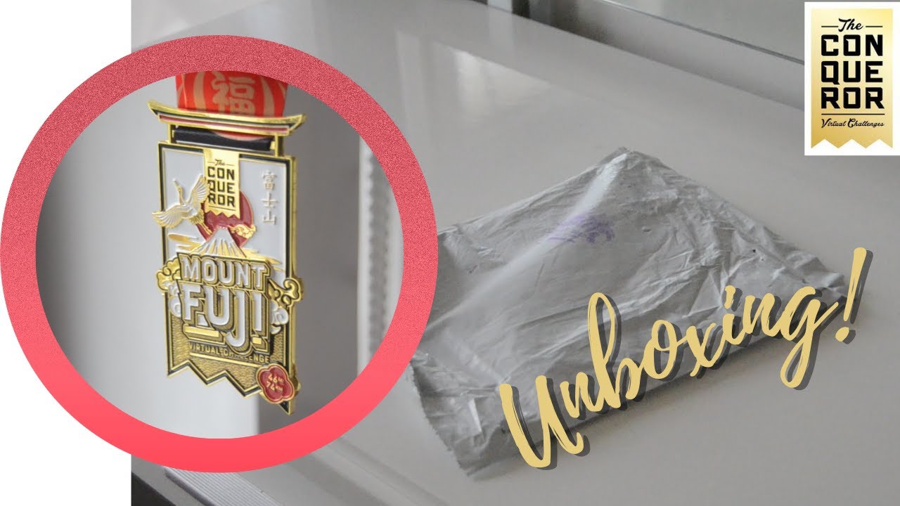 UNBOXING: The Conqueror Virtual Challenge (Mt. Fuji) - YouTube