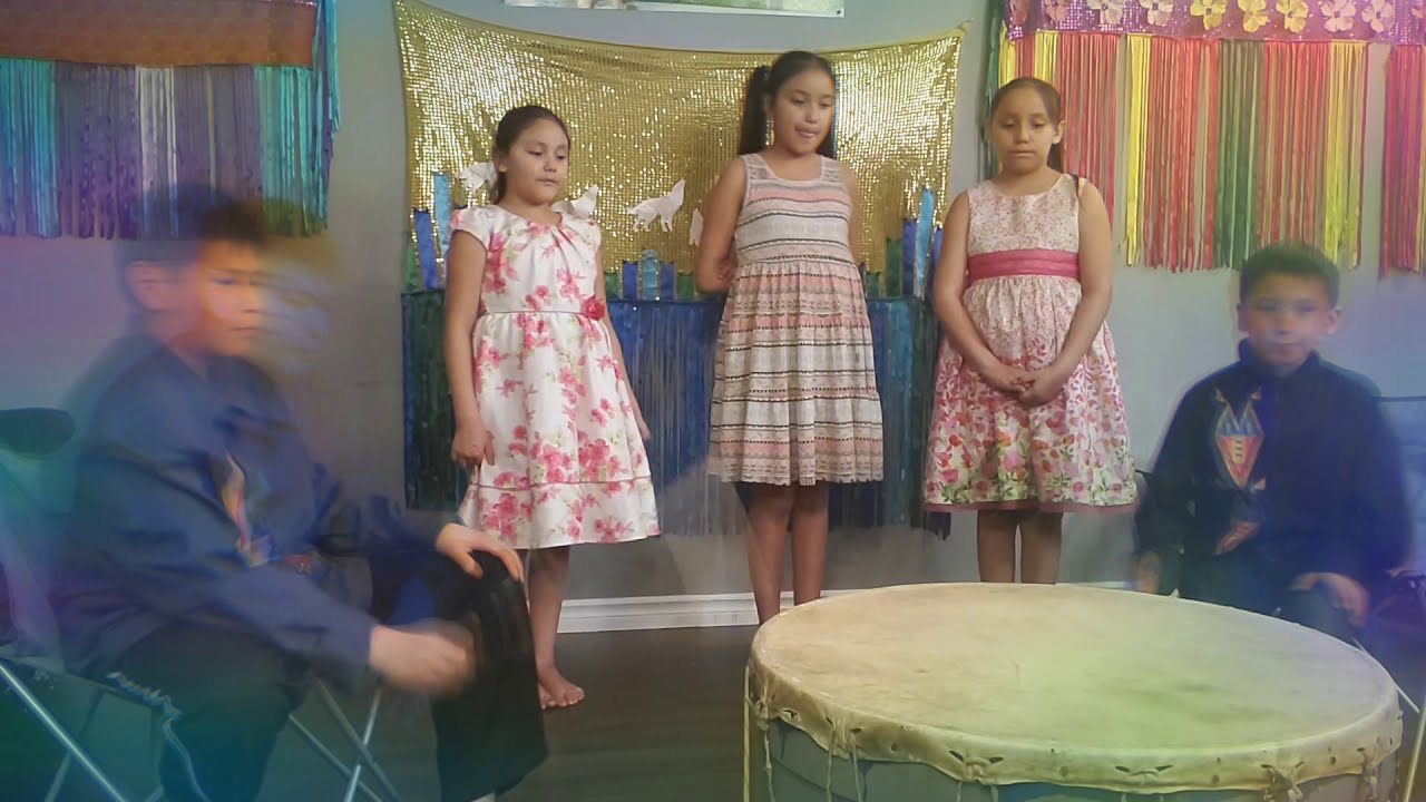 Cree Canaries PowWow song March 2020 - YouTube