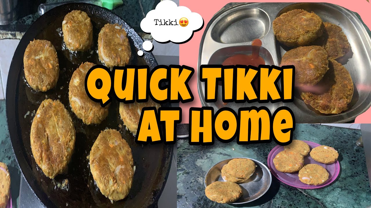 Make Tikki at home | simple & quick Recipe for Snacks | Chana Alu ki ...