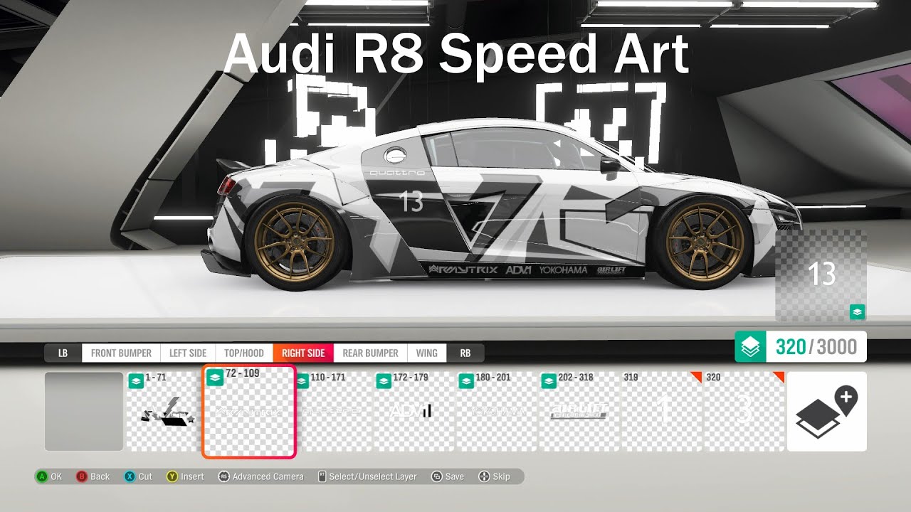 Audi R8 Speed Art - YouTube