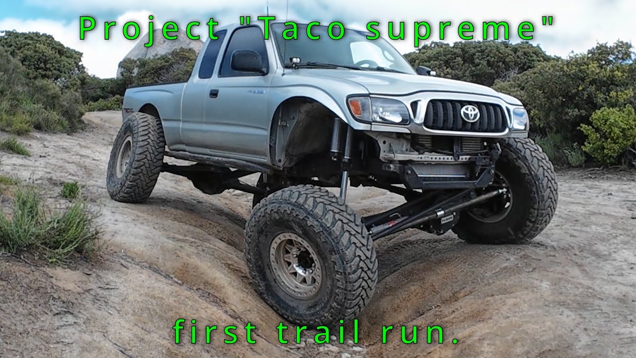 Tacoma Solid Axle Swap First wheeling trip. - YouTube