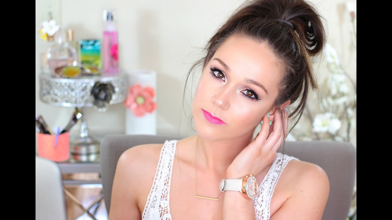 Glowy Spring Makeup Tutorial - YouTube