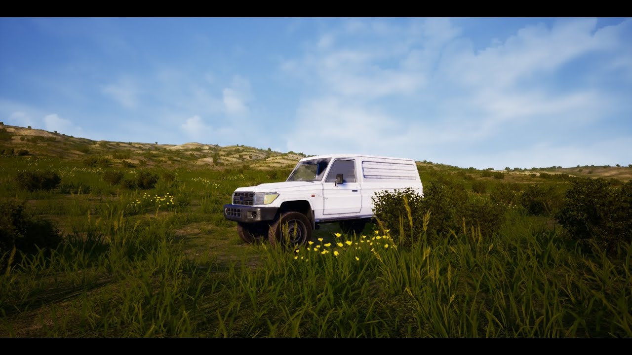 Just driving 4x4 SUV testing chaos physics in UE5 - YouTube