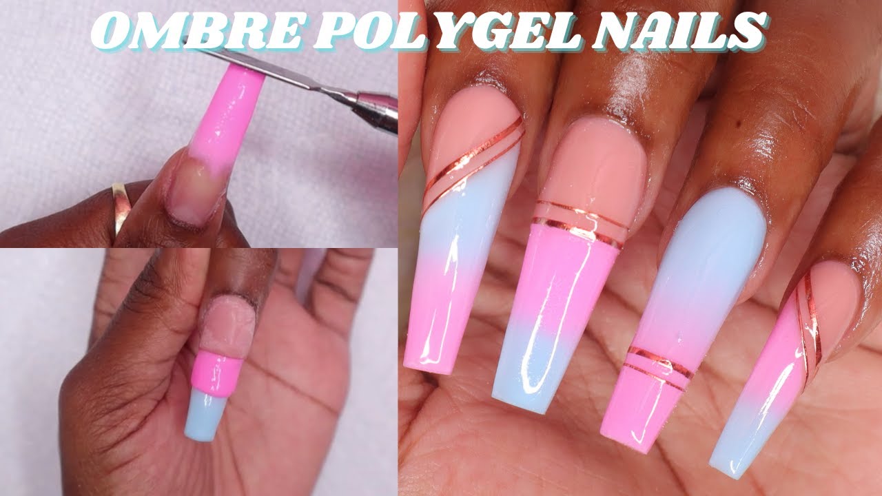 HOW TO OMBRE WITH MAKARTT POLYGEL | Nail Tutorial - YouTube