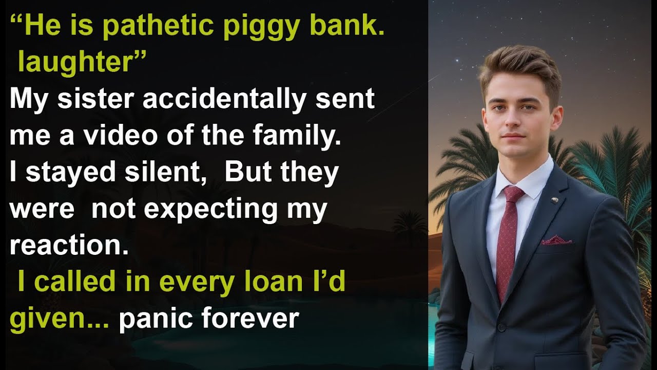 '"He is pathetic piggy bank, Laughter" I heared in recording , But then ...