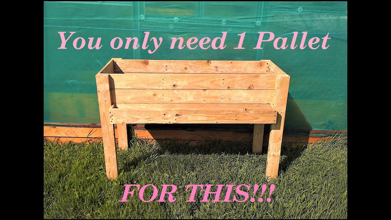 DIY Planter Box From Only 1 Pallet YouTube
