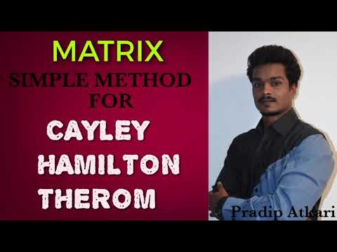 Simple method for Cayley hamilton therom for matrix - YouTube