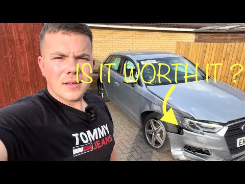 Rebuilding a damaged Audi A3 8V from copart part2 - YouTube