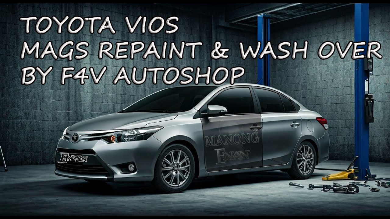 TOYOTA VIOS BLACKISH RED MICA | WASH OVER | MAGS REPAINT - YouTube