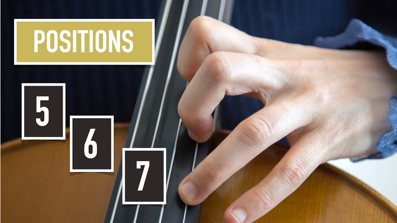 Les 5ème, 6ème et 7ème positions au violoncelle - YouTube