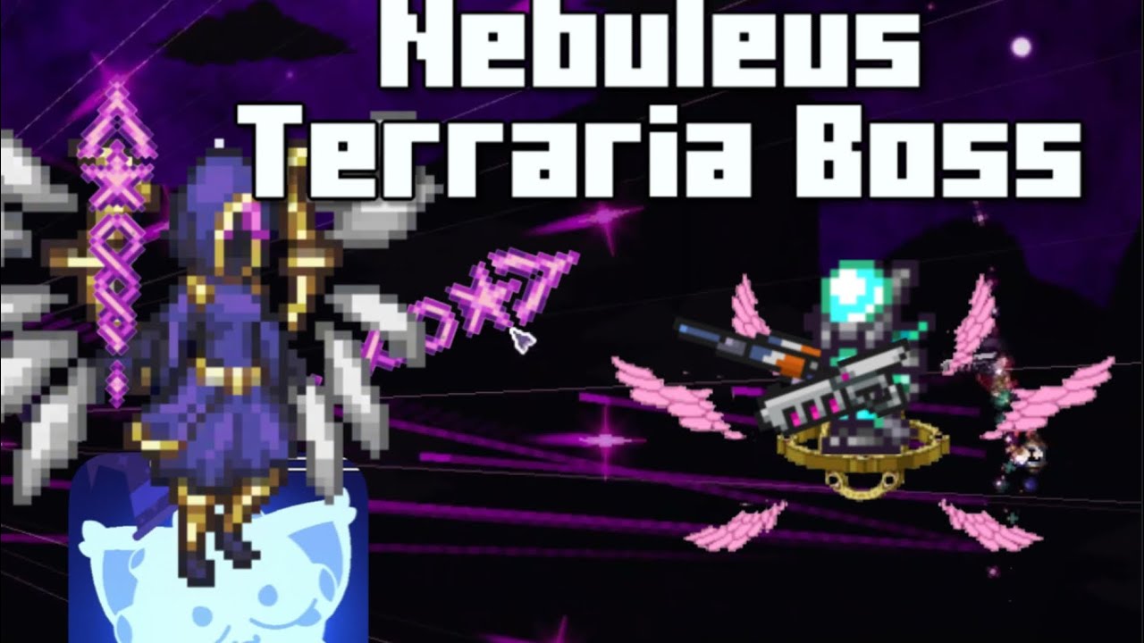 Nebuleus Angel of the Cosmos boss fight (Terraria redemption mod) - YouTube
