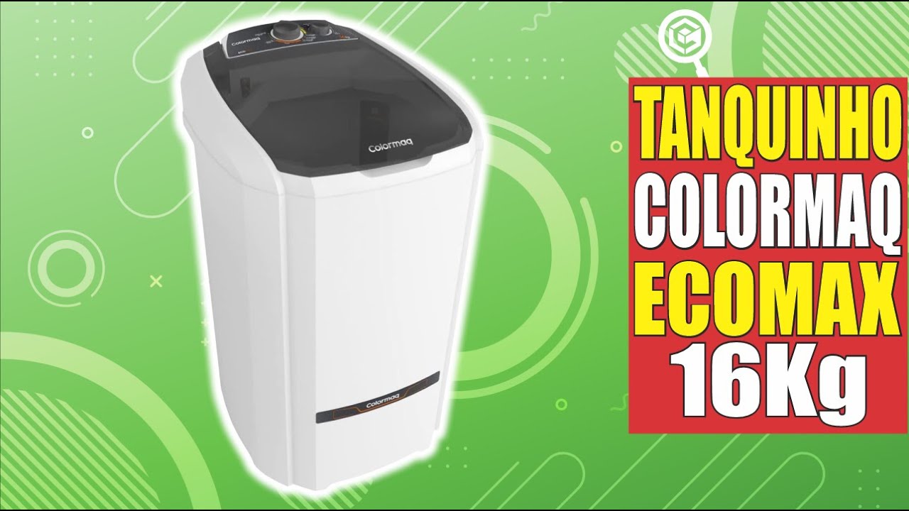 TANQUINHO GRANDE 16KG O MELHOR PARA LAVAR EDREDON COLORMAQ ECOMAX - YouTube