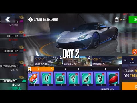 Asphalt 8 Sprint tournament day 2 - YouTube