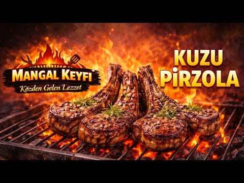 🐑 KUZU PİRZOLA 🔥 GRILLED LAMB CHOPS | MANGAL KEYFİ