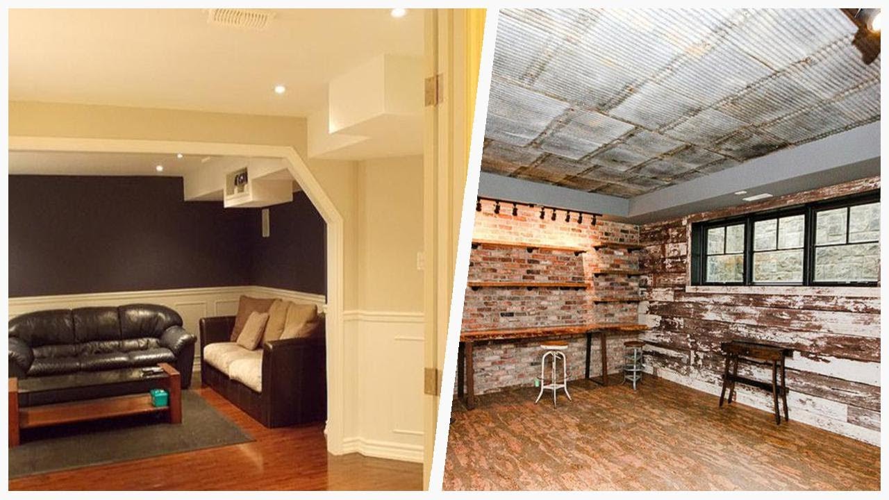 75 Large Orange Basement Design Ideas You'll Love ♡ - YouTube