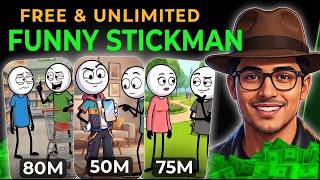 How to Make Funny Stickman Videos With AI | Complete Stick Animation Tutorial