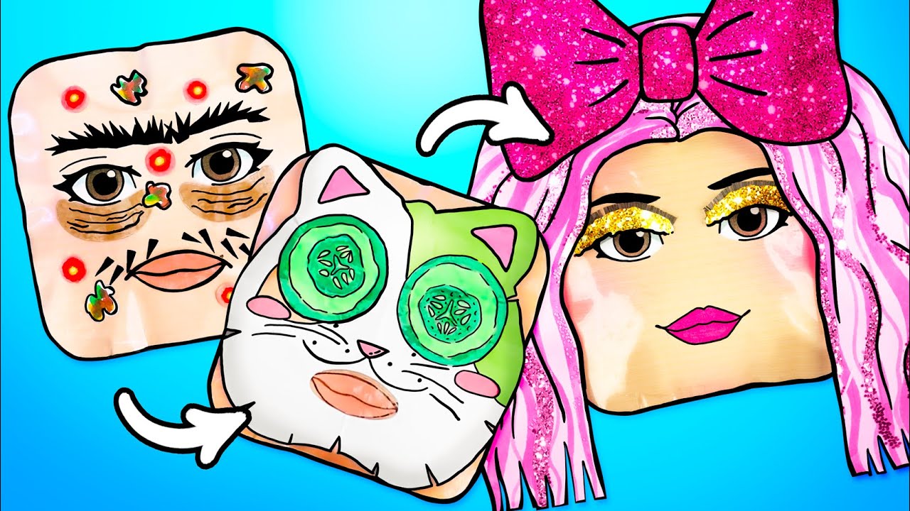 Roblox Makeup Baddies Blind Bag Paper / Satisfying Opening Blind Box ...