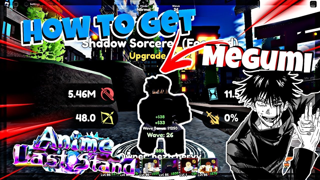 Anime Last Stand - Cách Lấy Megumi (Shadow Sorcerer) & Megumi showcae ...