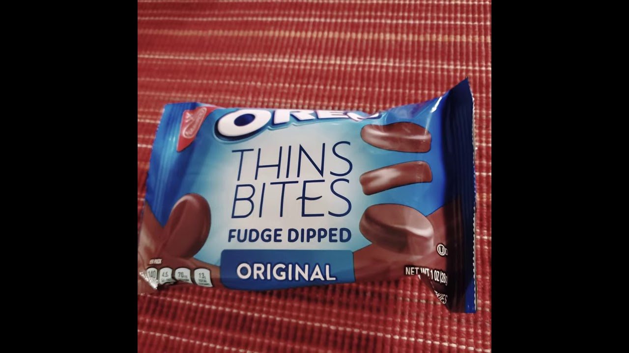 Oreo Thin Bites Fudge Dipped Original - YouTube