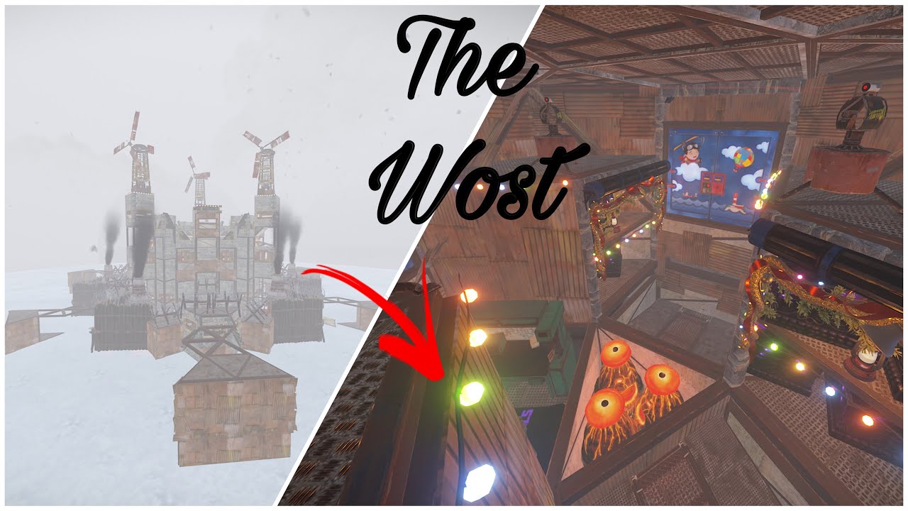 THE WOST - Rust Small Group Base | Mountain roof & Open-core | EGG Base ...