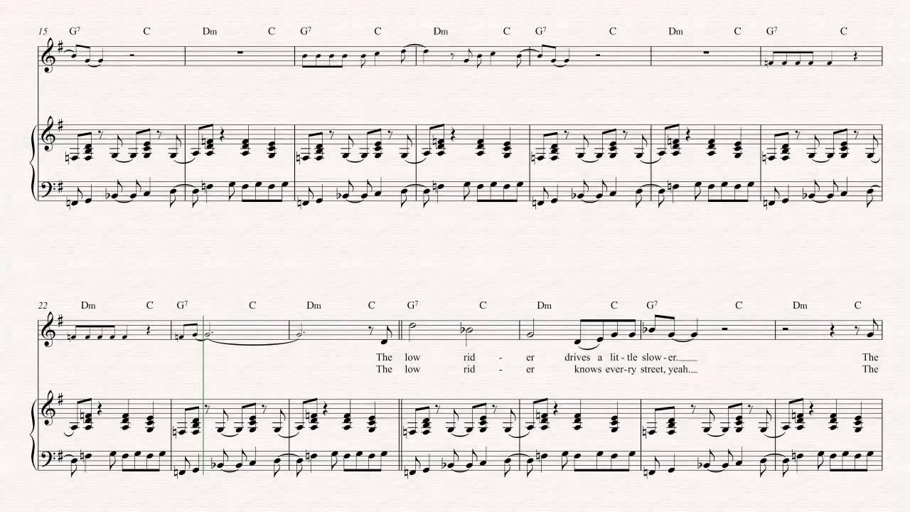 Clarinet - Low Rider - War Sheet Music, Chords, & Vocals - YouTube