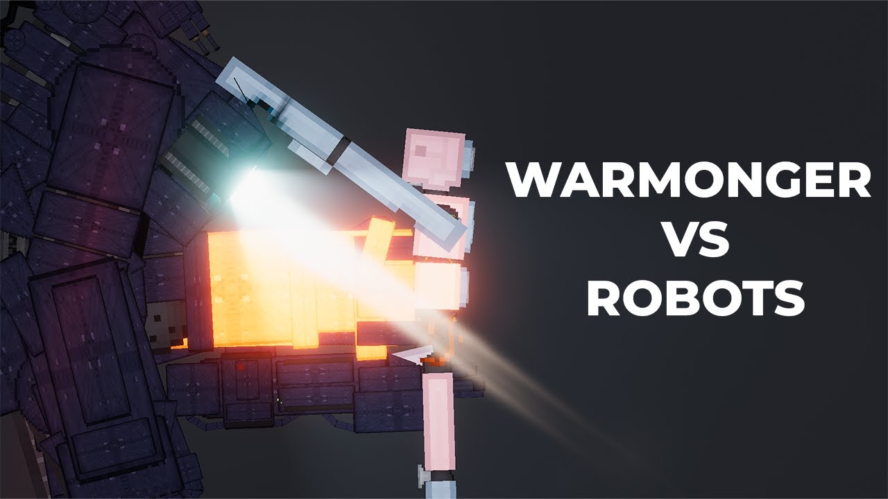 Warmonger Vs Robots | People Playground - YouTube