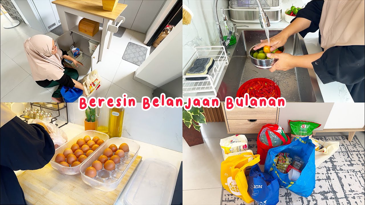 Rapi-Rapi Belanjaan Bulanan | Bumbu Preparation - YouTube