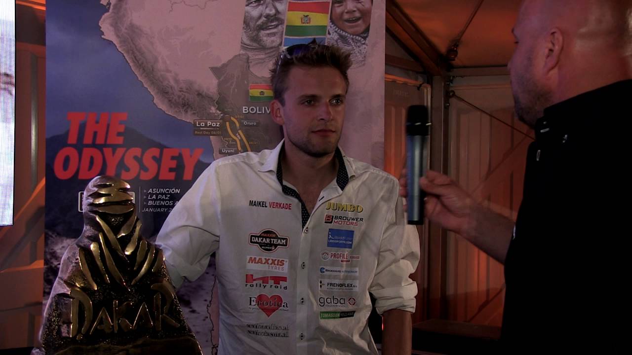 Maikel Verkade interview tijdens Dakar presentatie 2017 - YouTube
